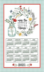 2021 Kay Dee Linen like Calendar Towels - Old Deerfield Country Store