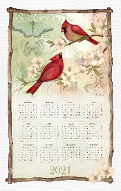 2021 Kay Dee Linen like Calendar Towels - Old Deerfield Country Store