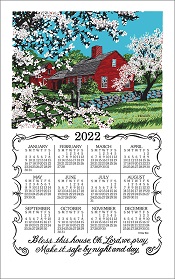 2022 Kay Dee Linen like Calendar Towels - Old Deerfield Country Store